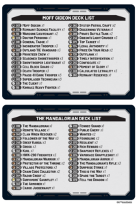 Shadows of the Galaxy Two-Player Starter Decklists | Star Wars ...